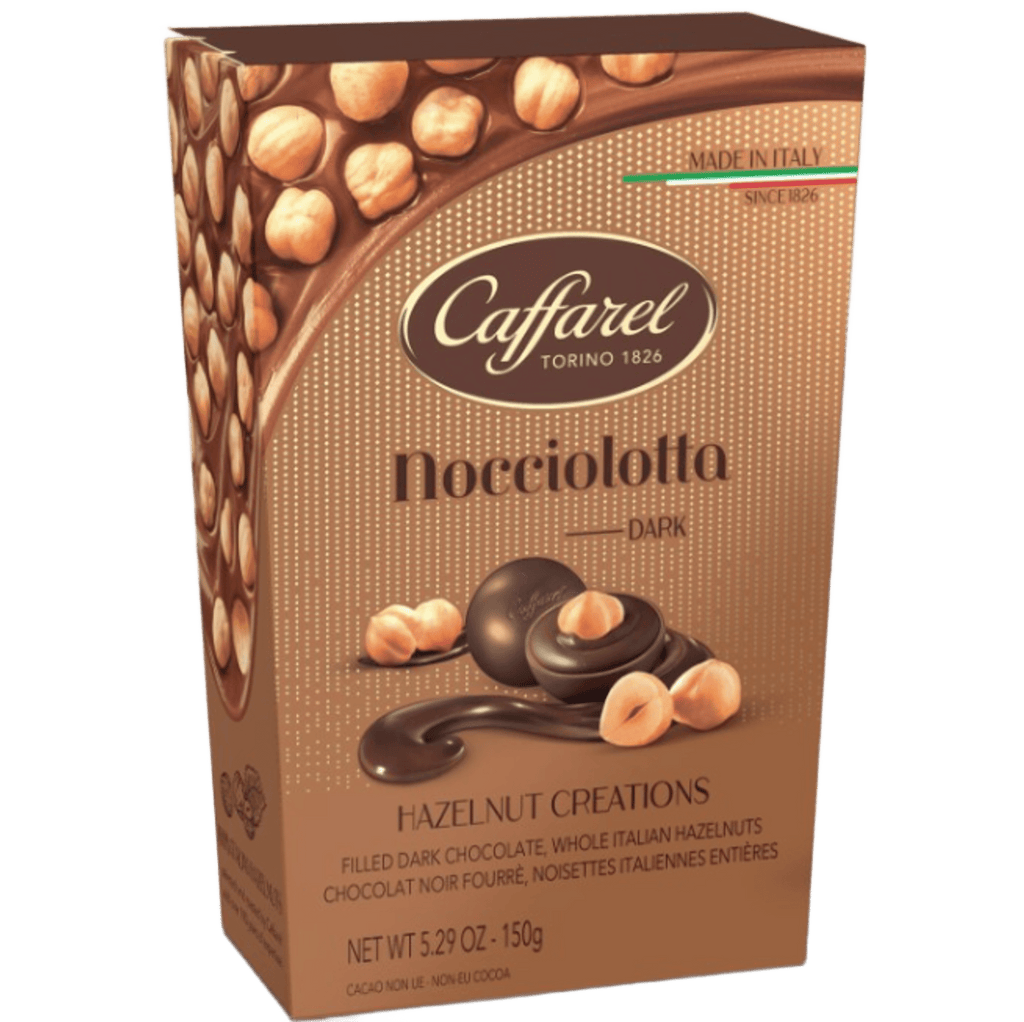 Caffarel Nocciolotta Dark Hazelnut Creations Cornet Box – One Stop ...