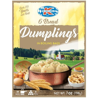 Dr. Willi Knoll 6 Bread Dumplings Boiling Bag – One Stop German Shop