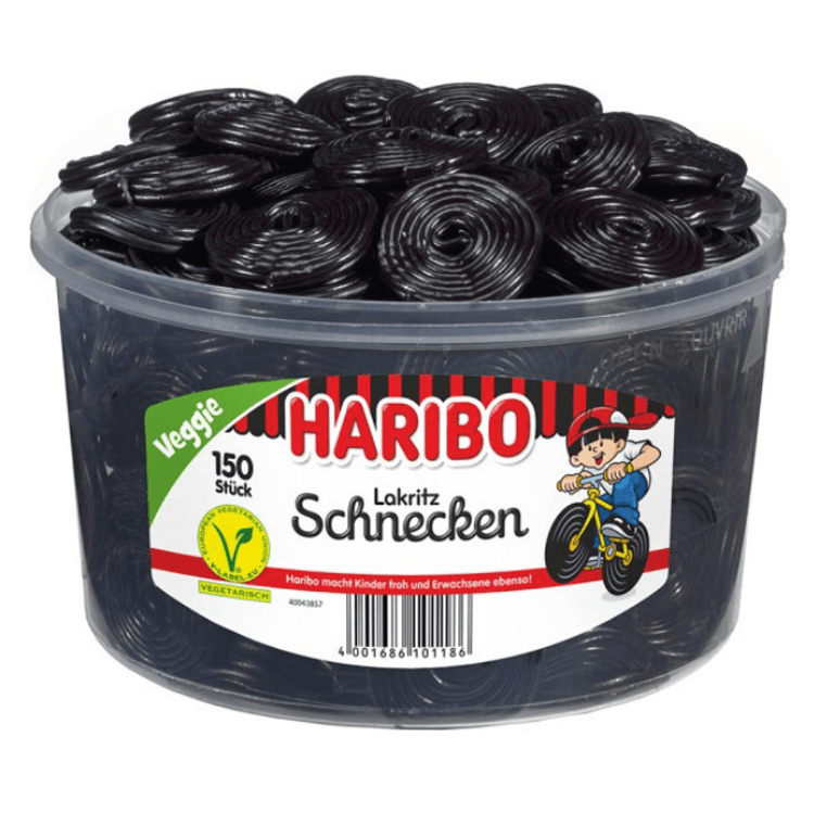 Haribo Lakritz Schnecken Family Size – One Stop German Shop