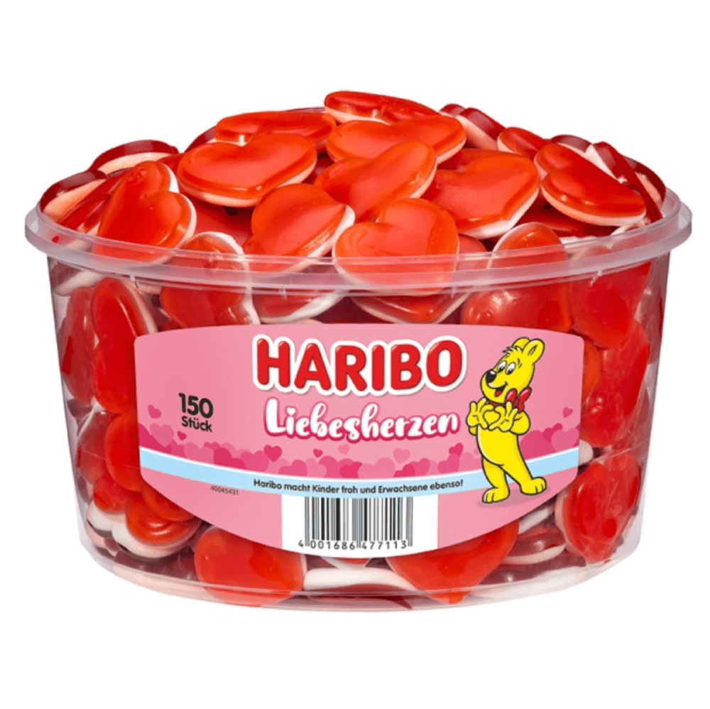 Haribo Love Hearts Family Size – One Stop German Shop