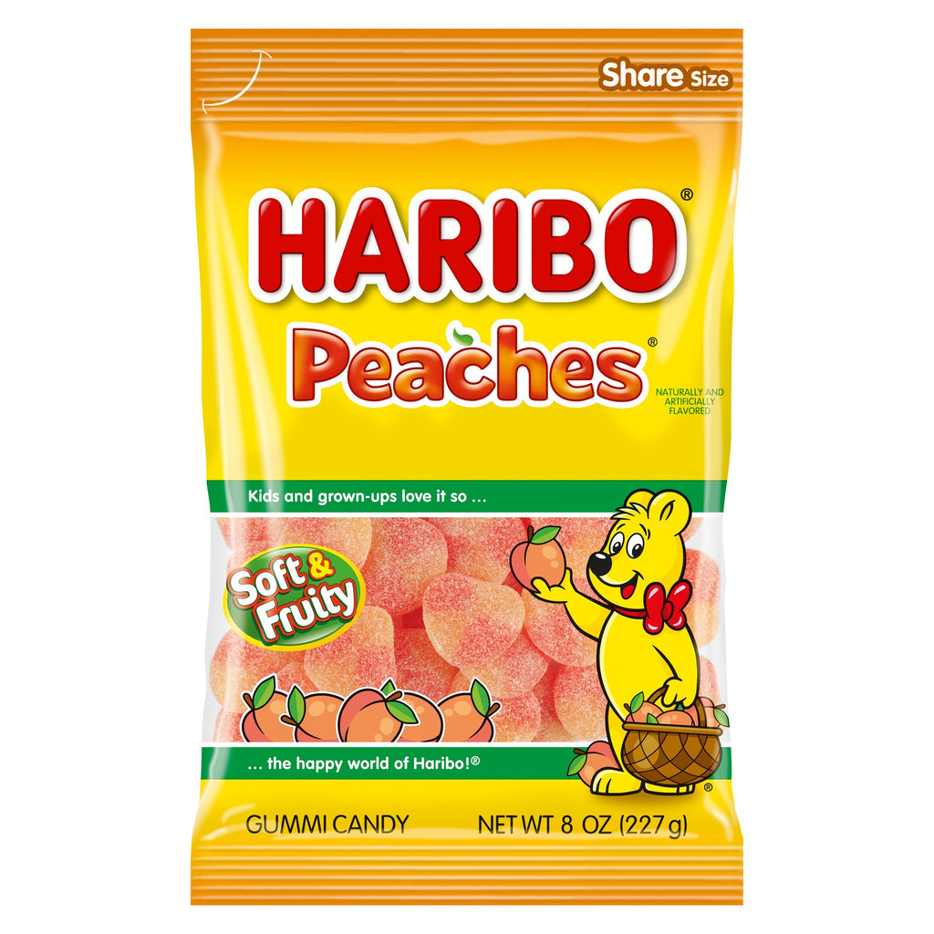 Haribo Peaches Large (8oz) – One Stop German Shop