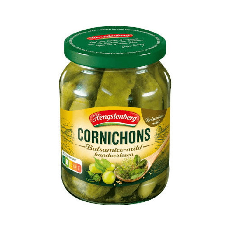 Hengstenberg Cornichons Balsamico Vinegar Mild – One Stop German Shop