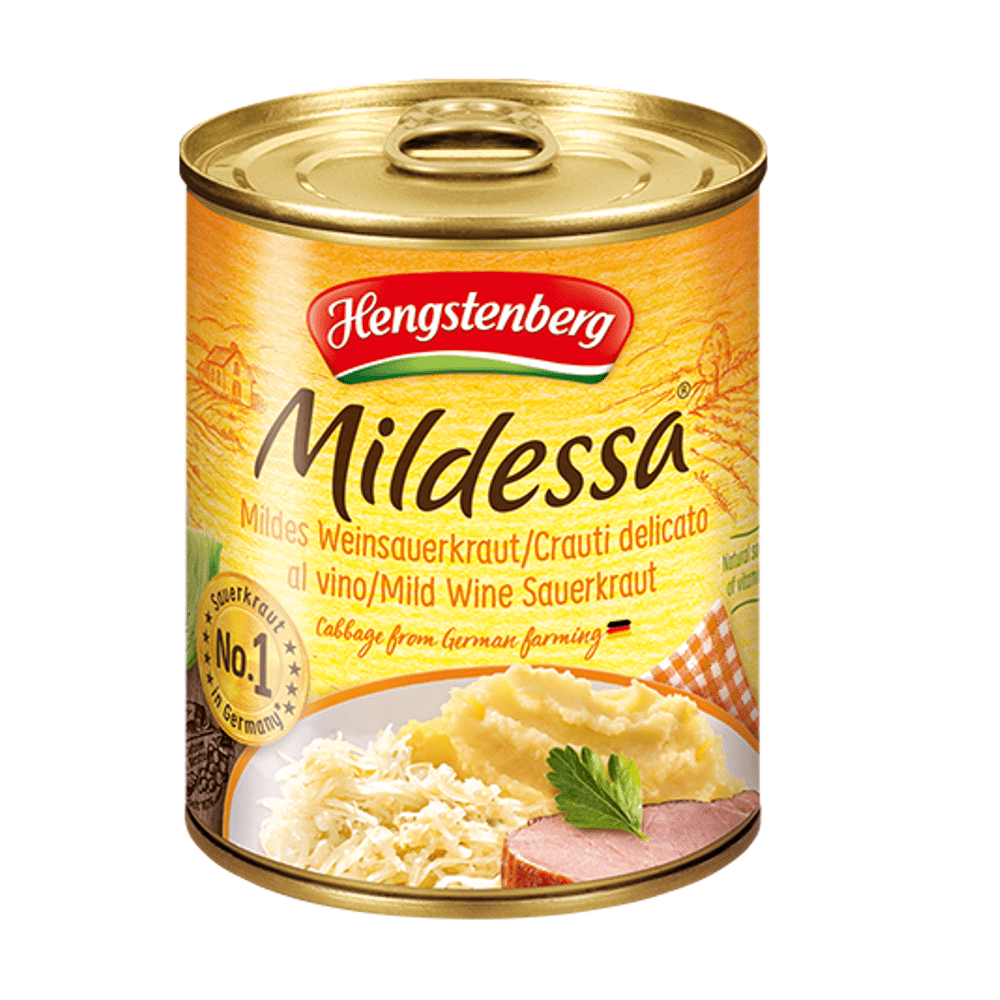 Hengstenberg Mildessa Mild Wine Sauerkraut (300g) – One Stop German Shop
