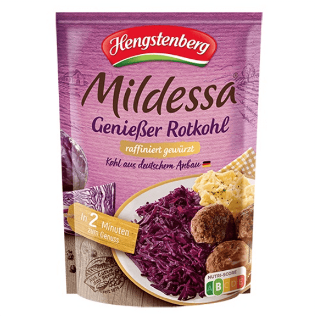 Hengstenberg Mildessa red cabbage finely spiced – One Stop German Shop