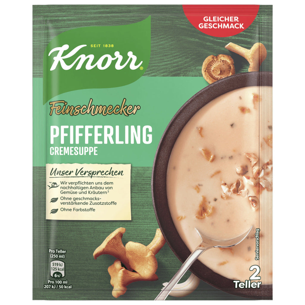 Knorr Feinschmecker Chanterelle Cream Soup (Pfifferling Cremesuppe ...
