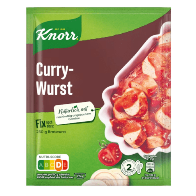 Knorr Fix Curry-Wurst – One Stop German Shop