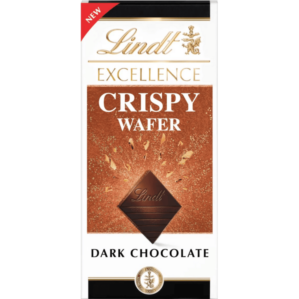 Lindt Excellence Dark Chocolate with Crispy Wafer – One Stop German Shop