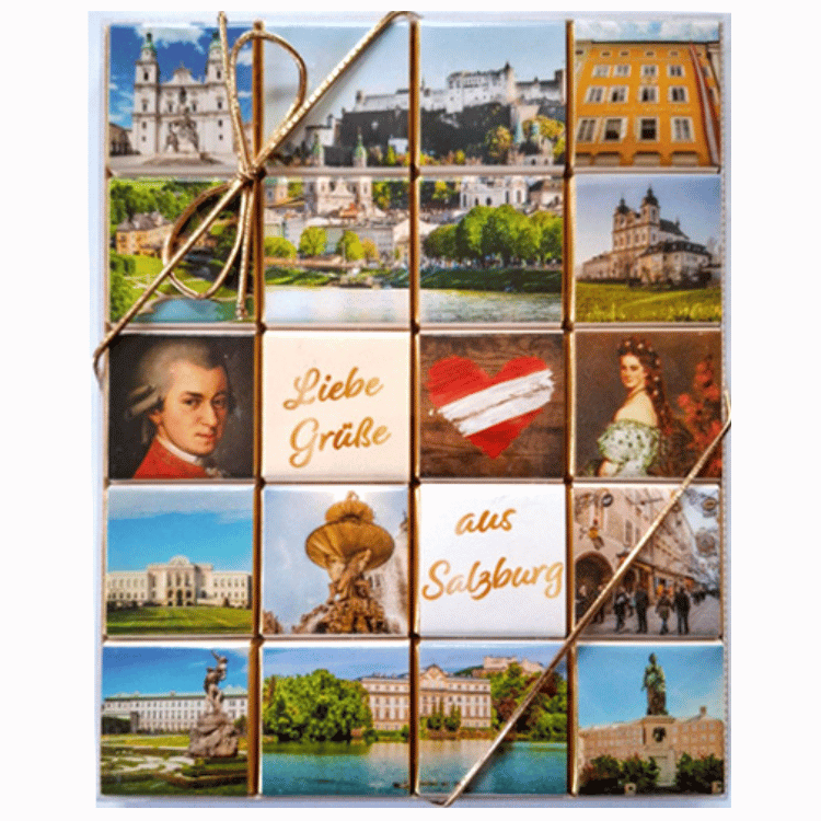 Chocolada Gift Box "Salzburg" Milk Chocolate Naps (20 naps) – One Stop ...