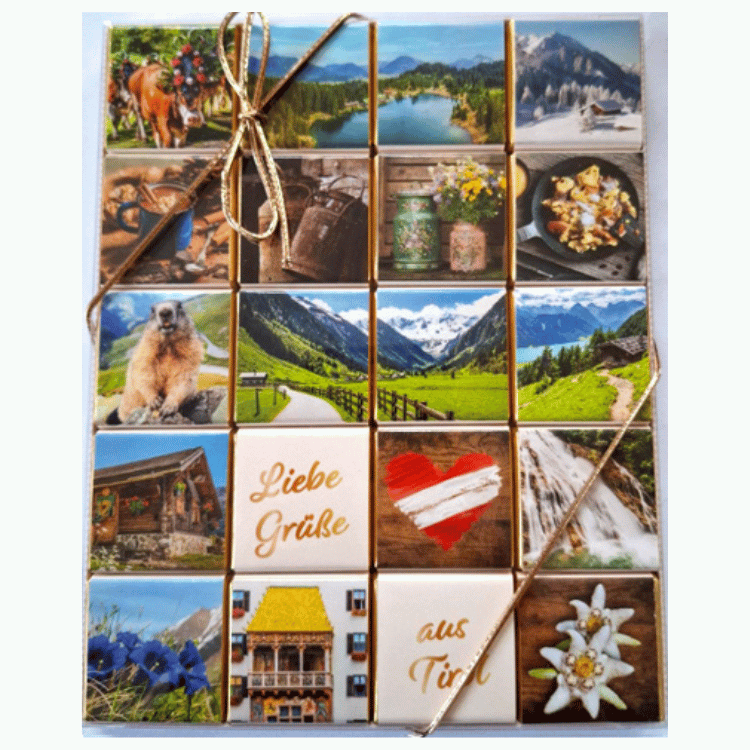 Chocolada Gift Box "Tyrol" Milk Chocolate Naps (20 naps) – One Stop ...