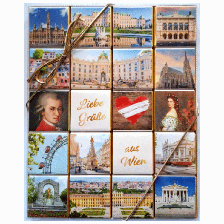 Chocolada Gift Box "Vienna" Milk Chocolate Naps (20 naps) – One Stop ...